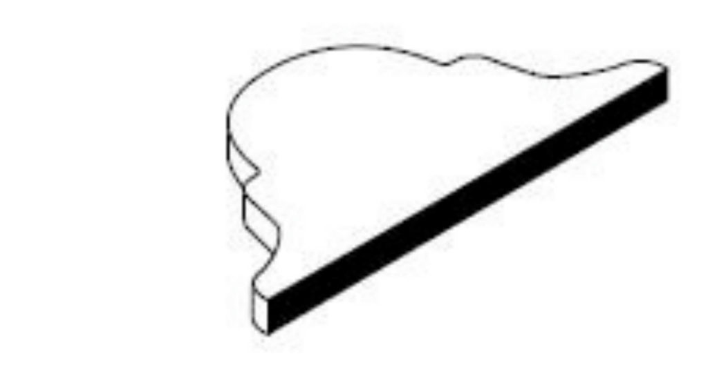 Beveled Half Arabesque Single Glazed Edge | Adex USA